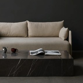 Audo CPH Hnědo šedý mramorový konferenční stolek AUDO PLINTH 137 x 76 cm