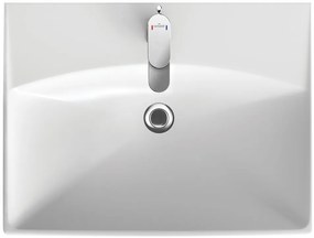 Cersanit - SET skříňka + umyvadlo, šedý lesk, LARA CITY 60, S801-216-DSM