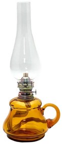 Petrolejová lampa TEREZA 34 cm amber