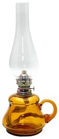 Floriánova huť Petrolejová lampa TEREZA 34 cm amber FL0017
