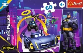 TREFL Puzzle Batman a Batwheels / 60 dílků / 33 x 22 cm / od 4 let