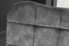 Designové křeslo Sweden šedý samet
