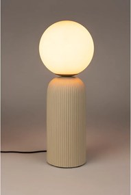 Béžová keramická stolní lampa se skleněným stínidlem (výška 53 cm) Dash – Zuiver