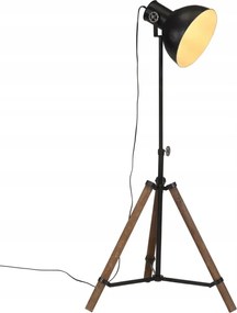 Stojací Lampa 25 W Vícebarevná 75 X 75 X 90-150 Cm E27 Černá