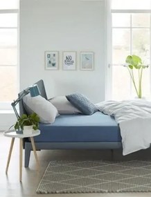 Beddinghouse Jersey kvalitní bavlněné prostěradlo, modré (Kvalitní bavlněné jersey prostěradlo)