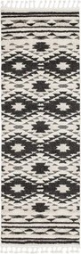 Černý koberec Lendl Black Rozměry: 80x240 cm