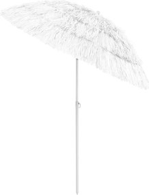 Plážový slunečník Hawaii bílý 180 cm 314700