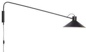 Hübsch Nástěnná lampa, kovová, černá - 991302