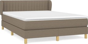 Box spring postel s matrací taupe 140x200 cm textil 3126969