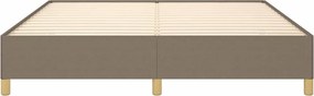 Rám postele s boxspringem taupe 160 x 200 cm textil 3120973