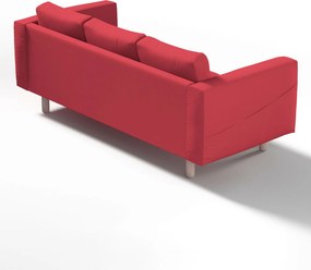 Potah na pohovku IKEA Norsborg 3-místná barva červená látka pletený vzor