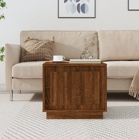 Konferenční stolek hnědý dub 51 x 50 x 44 cm kompozitní dřevo - Default Title