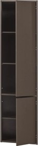 Tmavě hnědá modulární skříňka z borovicového dřeva 55x215 cm Meggy – WOOOD