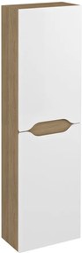 Sapho Sapho, WAVE skříňka vysoká 40x140x20cm, levá/pravá, bílá/dub cuneo, WA250-3025
