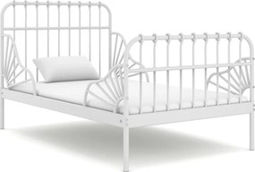 vidaXL Prodloužitelný rám postele kov 80 x 130/200 cm [324741] Barva: Bílá