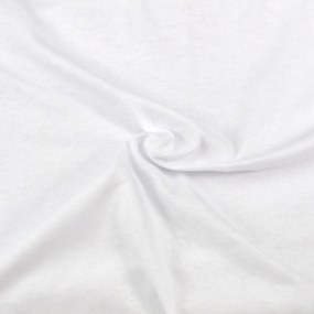 Jersey prostěradlo bílé Rozměr: 90x200 jednolůžko