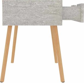 Noční stolek betonově šedý 40 x 40 x 56 cm kompozitní dřevo 326803
