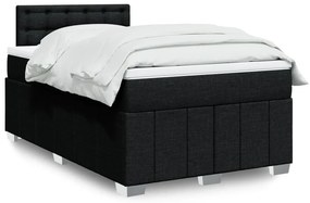 Box spring postel s matrací černá 120x190 cm textil 3289323