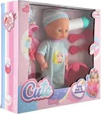 TEDDIES Panenka miminko s doplňky / 25 cm / pevné tělo / krabice / od