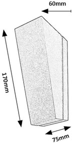 Rabalux 77065 - LED Venkovní nástěnné svítidlo TEMSE LED/3W/230V IP65 antracit