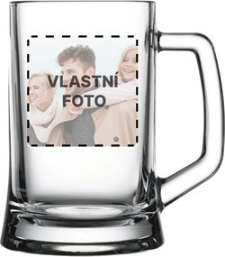 Pivní sklenice s vlastním potiskem (500 ml)