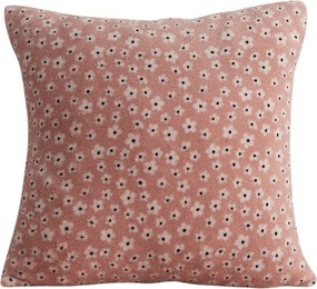 Oboustranný povlak na polštářek DUO SENSE DAISELLE 45x45 cm mikroplyš/flanel, růžový