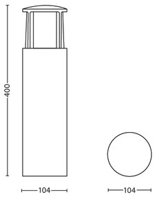 Philips 16466/93/16 - LED venkovní lampa MYGARDEN STOCK 1xLED/6W/230V IP44