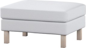 Potah na podnožku IKEA Karlstad barva bílá látka pletený vzor