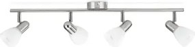 Philips Burlap matný nikl / Bodové svítidlo / 4x E14 / 40W / bez zdroj