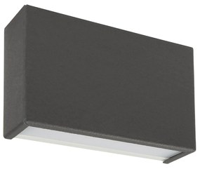 Linea Light 8261M Box_W, betonové nástěnné svítidlo se svícením nahoru/dolů, 11W LED 2700K, délka 13,9cm
