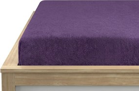 Froté prostěradlo EXCLUSIVE švestkové 90 x 200 cm