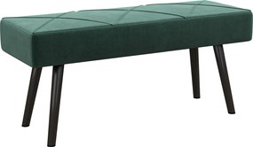 HOMCOM Čalouněná Lavice s Vzhledem Sametu, Lavice na Konec Postele s X-Vzorem, Ocelové Nohy, Botník do Ložnice, Obývacího Pokoj, Chodby, 100 x 36 x 45