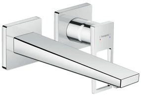 Hansgrohe Metropol - Páková umyvadlová baterie s třmenovou rukojetí pod omítku, montáž na stěnu, s výtokem 225 mm, chrom 74526000