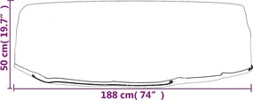 Plachty na zahradní nábytek 2 ks 8 oček Ø 188 x 50 cm kulaté 3155384