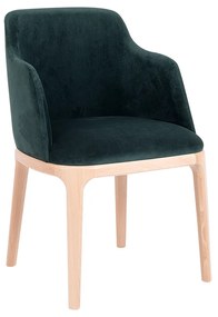 Židle Lulu s opěradly Barva čalounění:: zelená