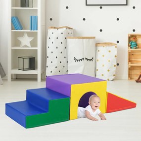 Costway 4 PCS. Foam building blocks pro climbing a running around. Soft building