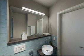 LA 1002192 MARYLIN, LED venkovní nástěnné nástavbové svítidlo, chrom, IP44, 3000K, 21W - BIG WHITE (SLV)