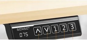 SENSE7 NOJO LIGHT Pracovní stůl bílá-borovice / elektricky nastaviteln