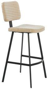 Béžová kožená barová židle 103 cm Masana – Light &amp; Living