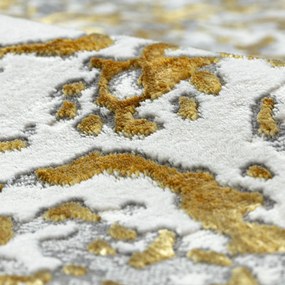 Dywany Łuszczów, Kusový koberec Allure 1961 gold/white, 80x150, žlutá, kancelář