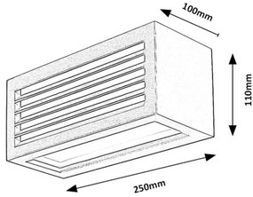 Rabalux 77100 - LED Venkovní nástěnné svítidlo LUBLIN LED/10W/230V IP54 černá