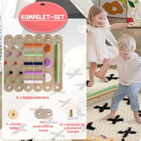 AIYAPLAY Balanční kladina dřevěná pro děti 3-8 let 347-021V00MX