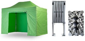 Nůžkový párty stan 2x4 m TENTino BIG HEXAGON EXTREME Barva opláštění: 13A - SVĚTLE ZELENÁ