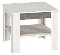 BERNIS 13 -konferenční stolek lamino, borovice bílá/ borovice bílá/ šedá