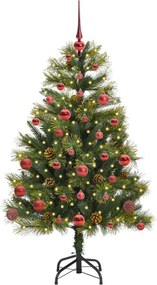 Umělý sklopný vánoční stromeček s kužely Zelená 150 cm 3395080