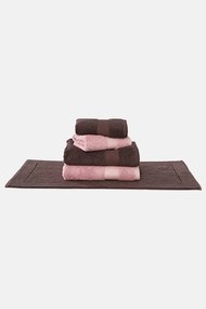 Výhodná sada ručníků DELUXE + předložka LOFT Hnědá / Světle béžová