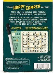 PROFESSOR PUZZLE Hra Happy Camper / Logická hra / 40 karet