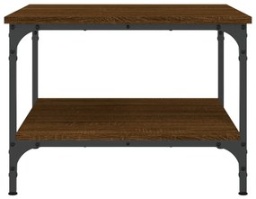 Konferenční stolek hnědý dub 55 x 55 x 40 cm kompozitní dřevo - Default Title