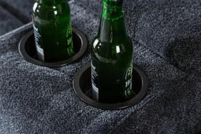 Designové dvojkřeslo Movie tmavě šedé
