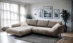 XXXLutz ROHOVÁ SEDAČKA, textil, světle hnědá MID.YOU - Sedací soupravy - 000694007801